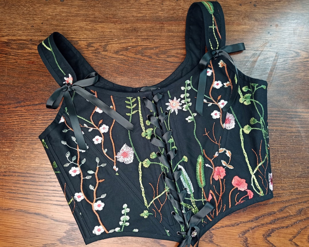 Custom Lace Renaissance Stays Corset 18th Century Costume Flower ...