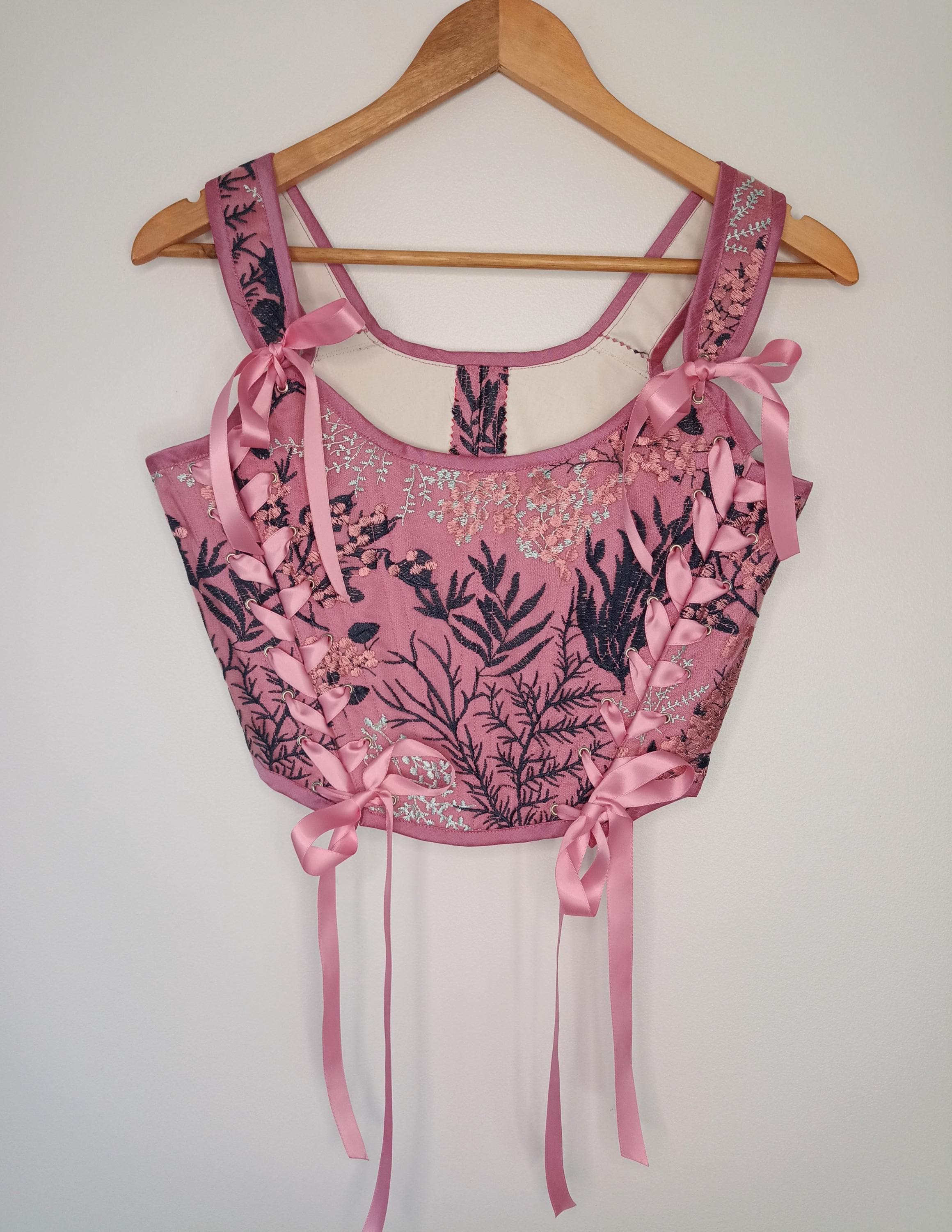 Custom Dusky Pink Renaissance Corset Stays 18th Century Vintage Rose ...