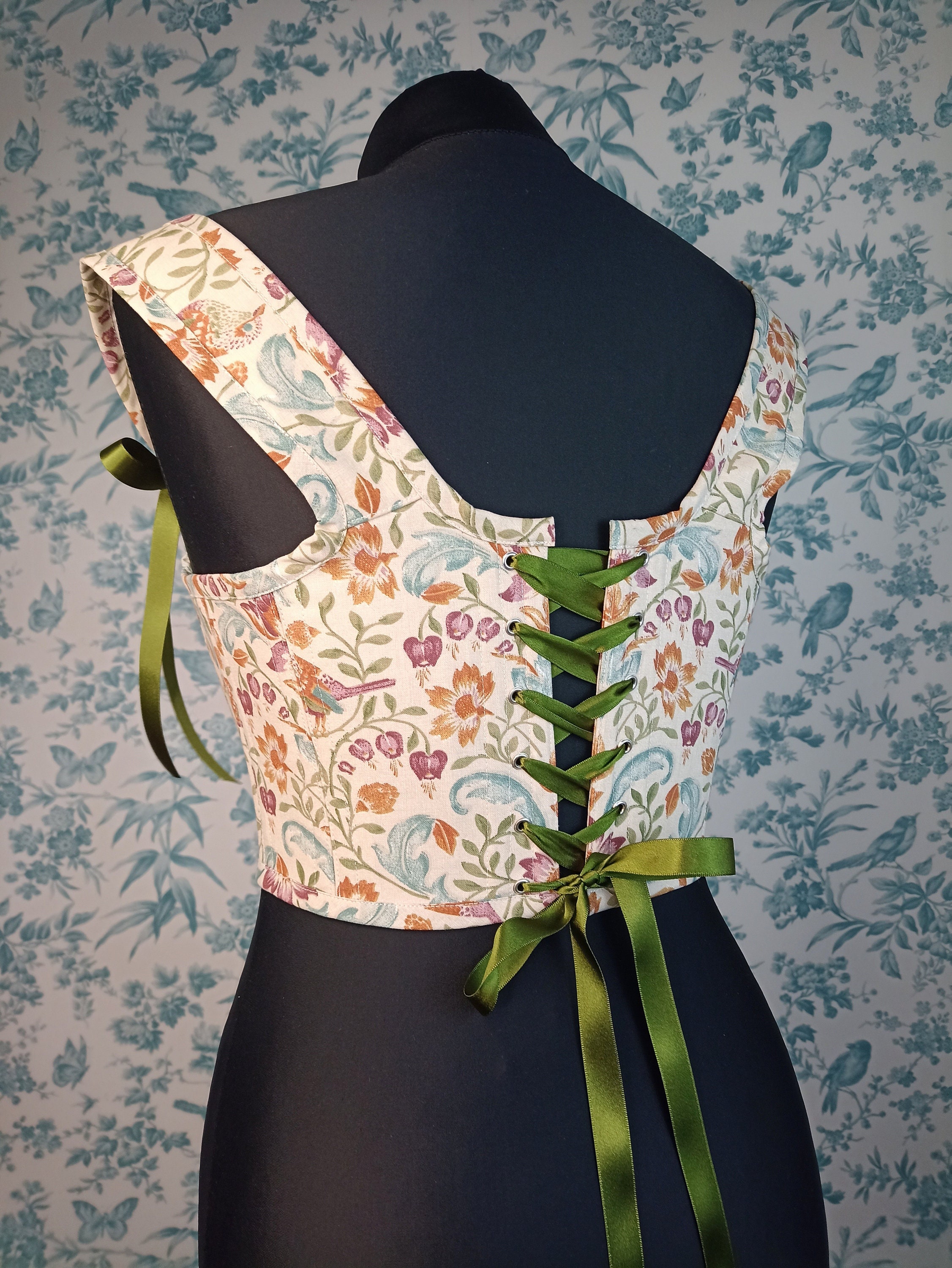 Custom Renaissance Corset Stays 18th Century Rustic Tudor Botanical ...