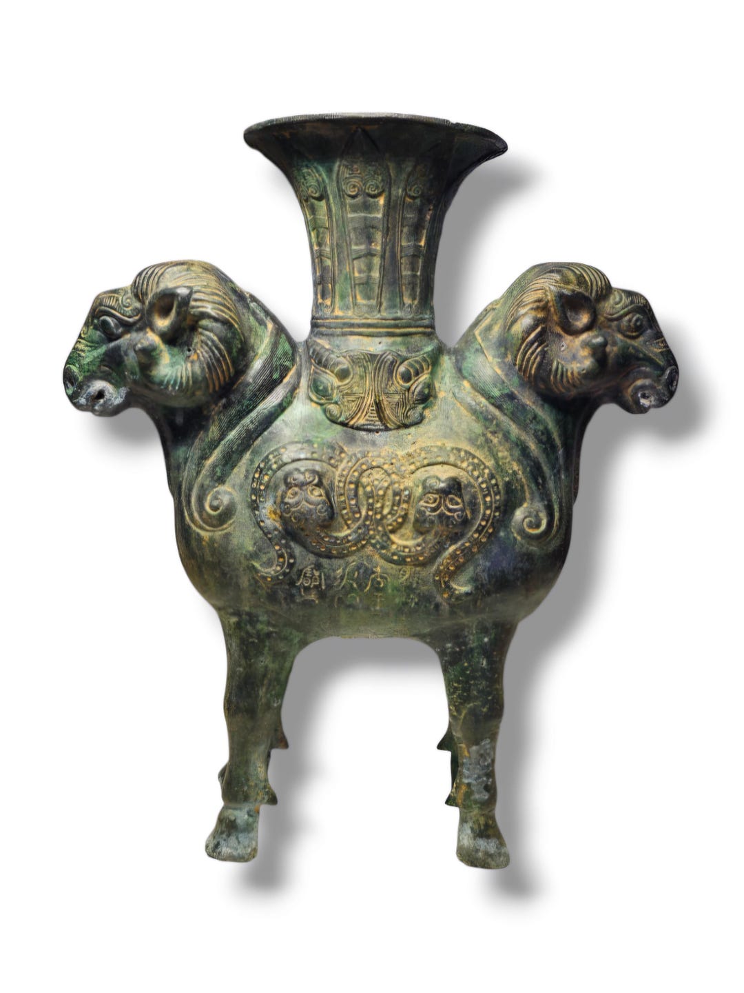 Chinese Vase Antique Bronze Beautiful Rare Old Chinese Bronzeware ...