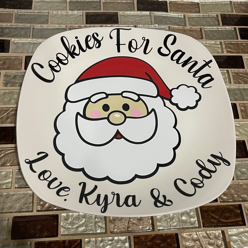 Santa Cookie Plate - Etsy