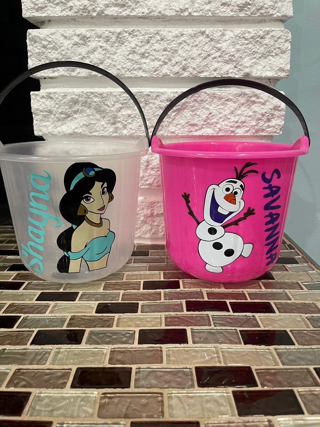 Personalized Character Halloween Bucket - Etsy