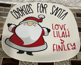 Cookies for Santa Set/santa Cookie Plate Set/santa Milk and Cookie Set ...