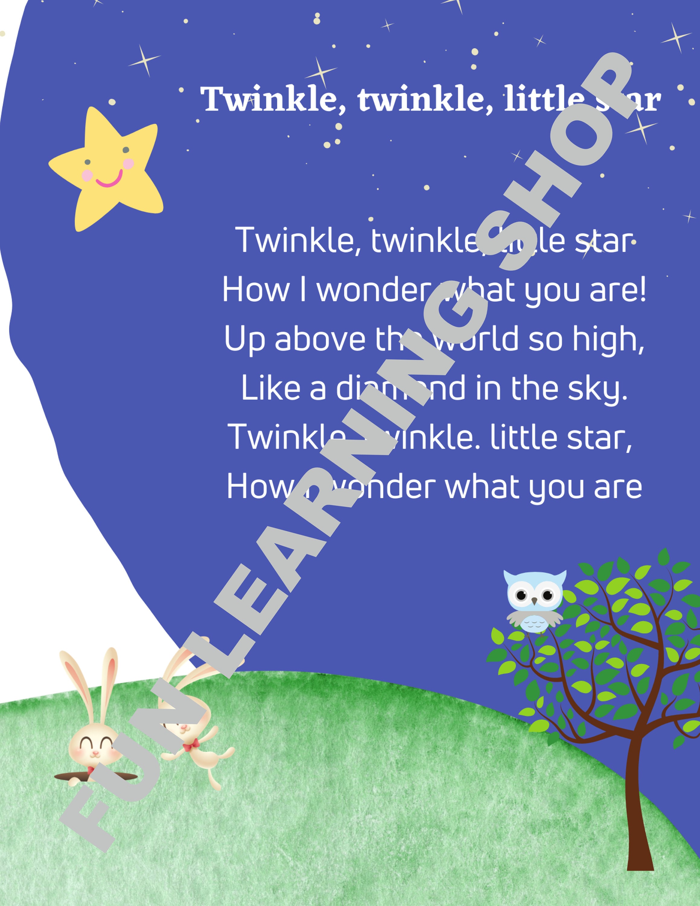 Twinkle Twinkle Little Star Activities, Star Games, Story Time, Nursery ...