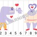 9 Printable Number Sequence Puzzles. Cute Monster Puzzles, Number ...