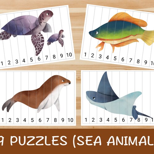 Insect Preschool Printable Number Sequence Puzzles 1-10. - Etsy