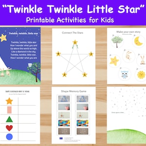 Twinkle Twinkle Little Star Activities, Star Games, Story Time, Nursery ...