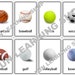 16 Sports Balls Flashcards / Image Cards for Kids, Preschoolers ...