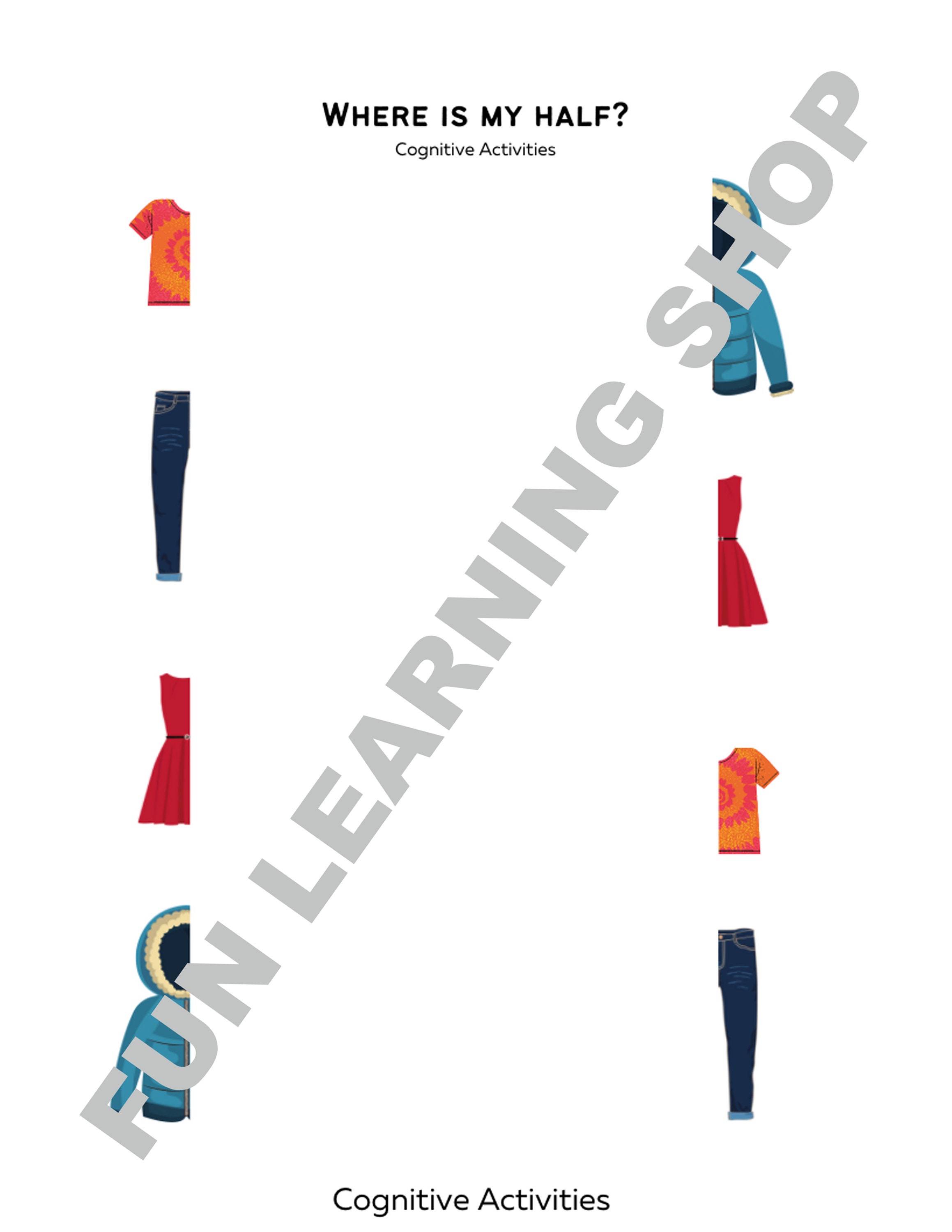 Cognitive Activity, Perception Worksheets,macthing, Concentration ...