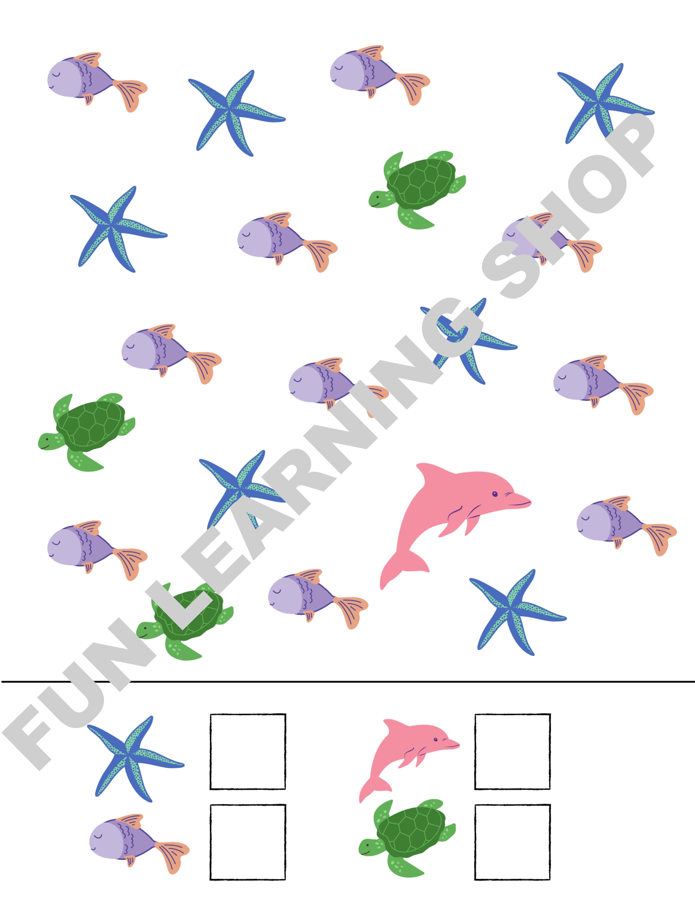 Number Counting 1-10. 8 Printable Math Worksheets for Kids ...