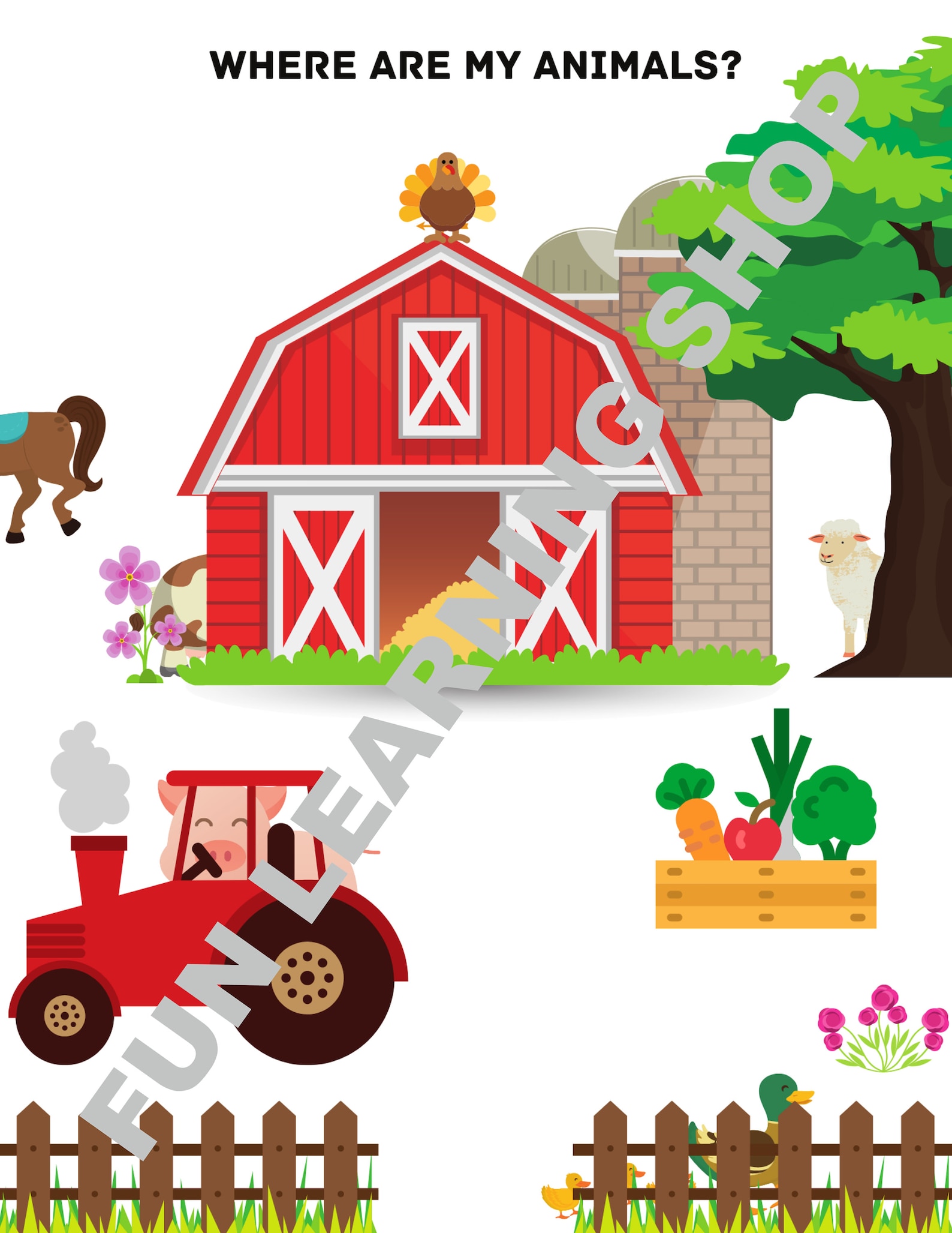 Old Macdonald Had A Farm Activities, Farm Animals Games, Story Time ...