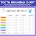 I Brushed My Teeth Chart, Tooth Brushing Chart , Toddler Reward Chart ...