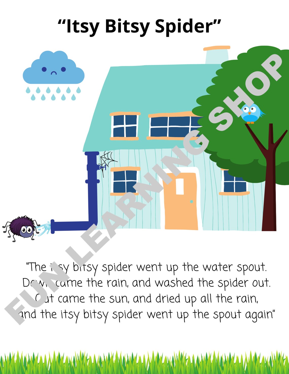 Itsy Bitsy Spider Activities, Spider Games, Story Time, Nursery Rhyme ...