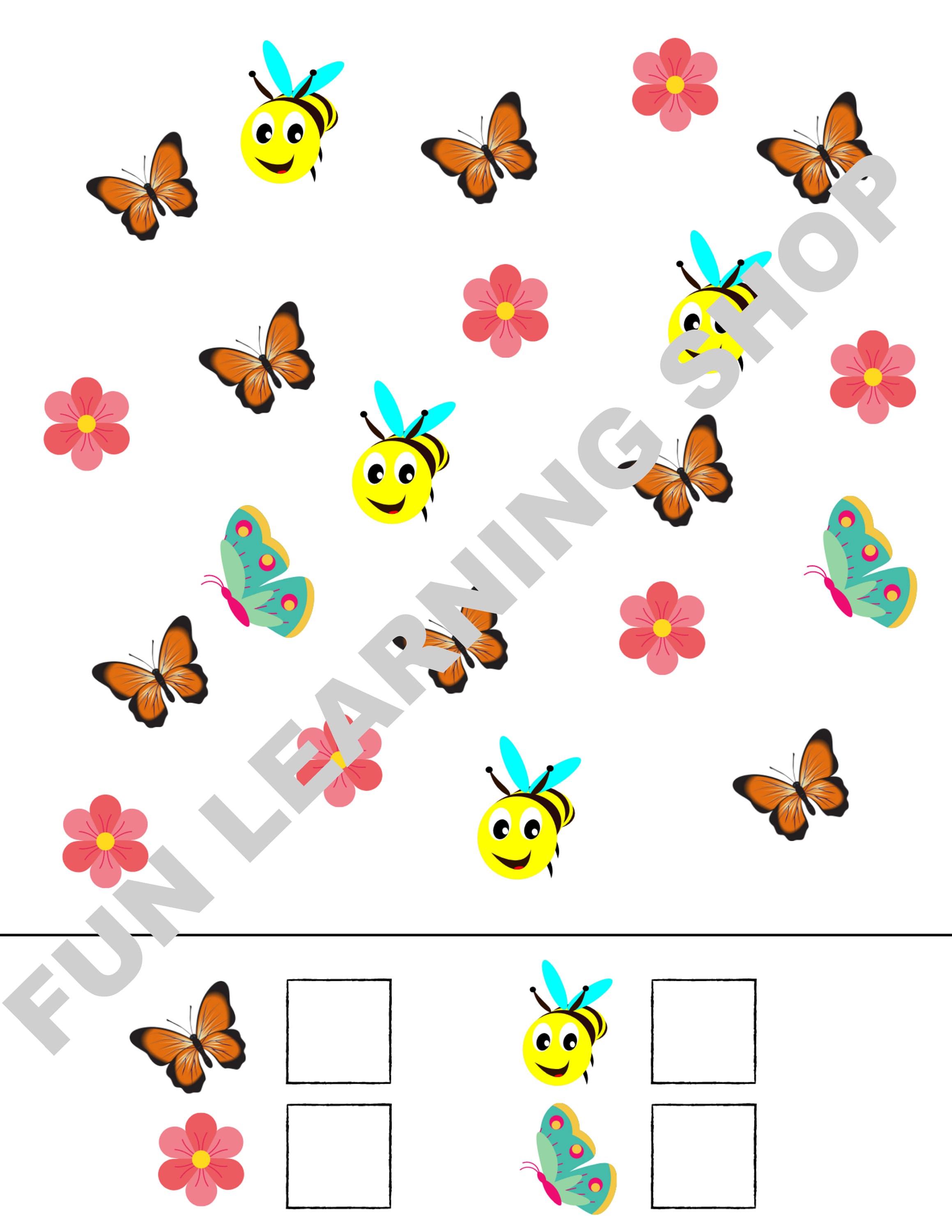 Number Counting 1-10. 8 Printable Math Worksheets for Kids ...