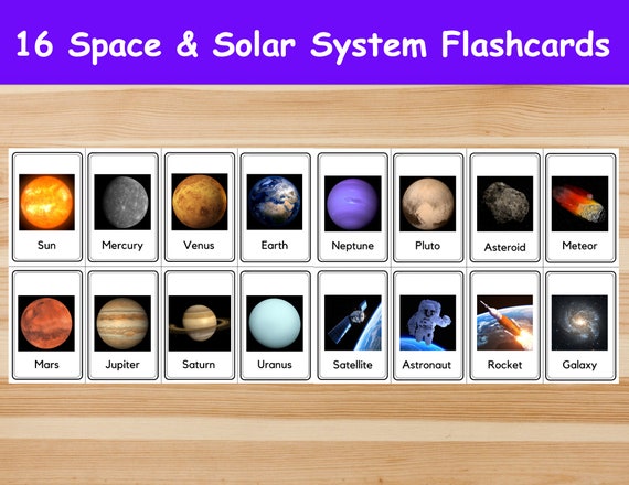Terrific Solar System Flash Cards
