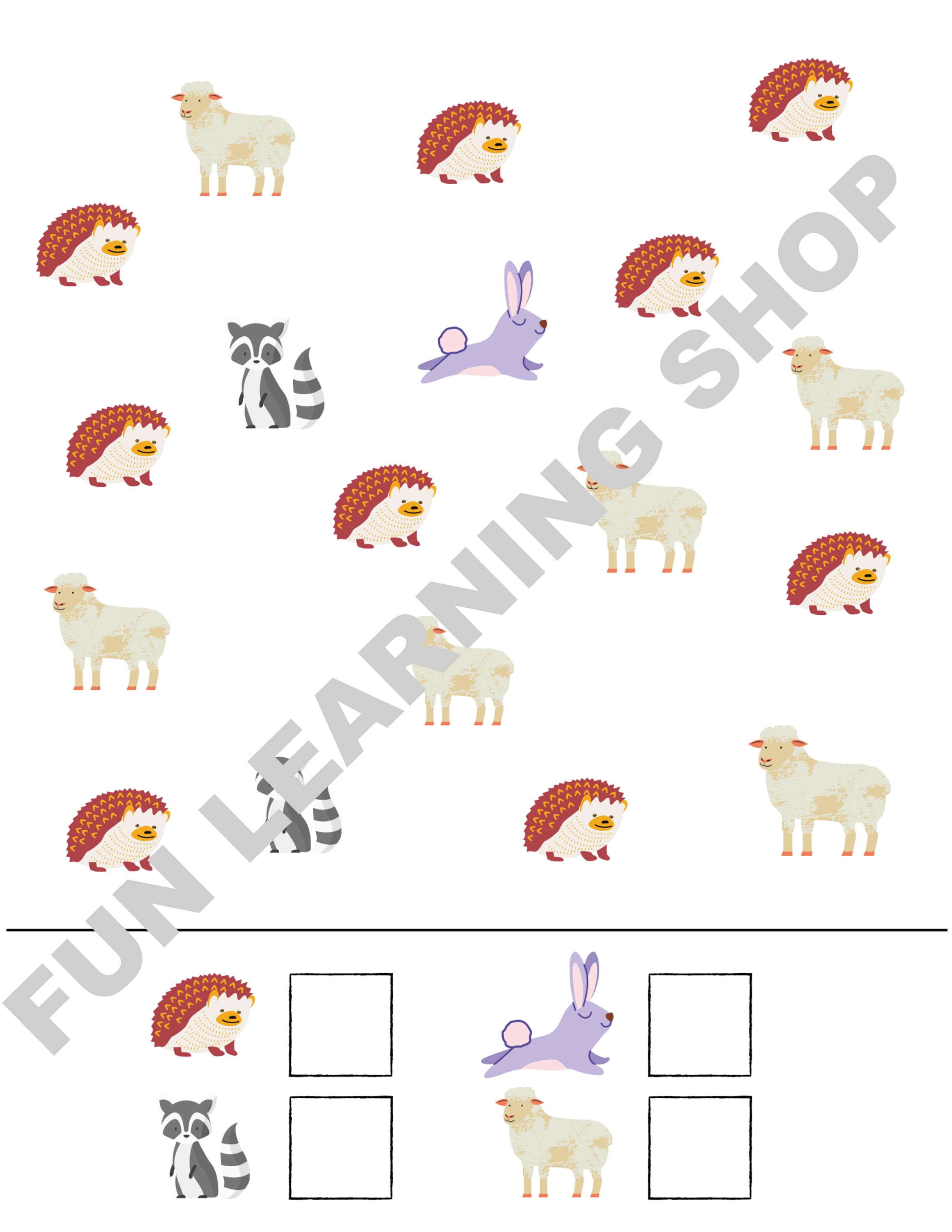 Number Counting 1-10. 8 Printable Math Worksheets for Kids ...