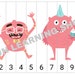 9 Printable Number Sequence Puzzles. Cute Monster Puzzles, Number ...