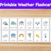 16 Weather Flashcards / Image Cards for Kids, Preschoolers ...