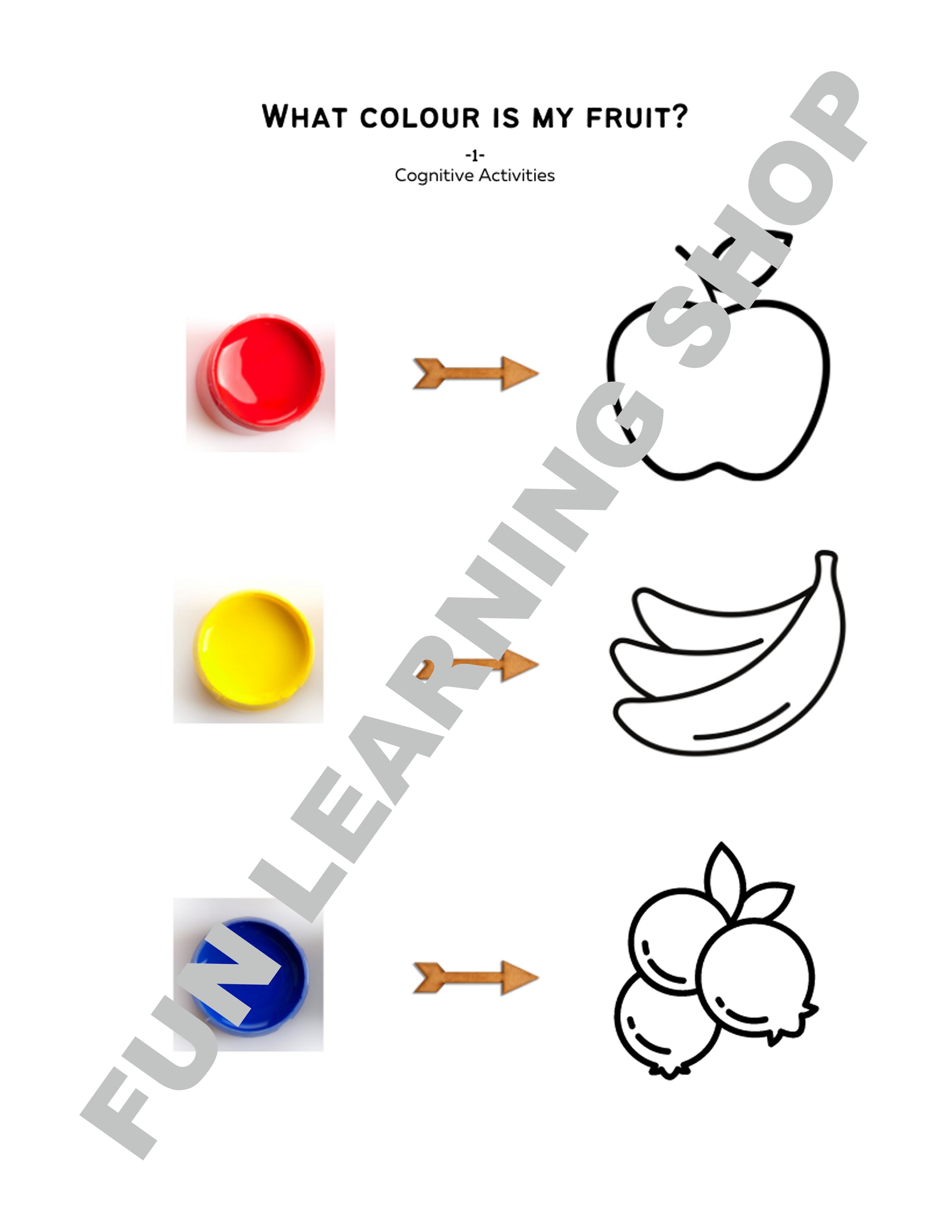 Cognitive Activity, Perception Worksheets,macthing, Concentration ...