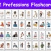 32 Professions Flashcards / Occupations, Job Image Cards for Kids ...
