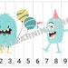 9 Printable Number Sequence Puzzles. Cute Monster Puzzles, Number ...