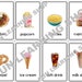 32 Fast Food Flashcards / Image Cards for Kids, Preschool. Nomenclature ...