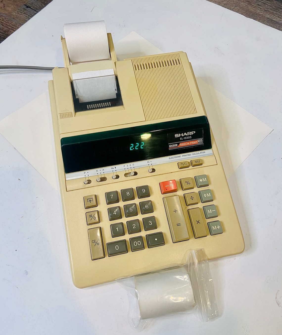 Vintage Sharp 2 color ribbon Red/Black print electronic | Etsy