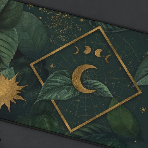 Green Dark Academia Pad Dark Cottagecore Desk Mat Witchy - Etsy