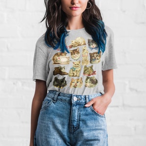 Cottagecore Cat Shirt, Cute Retro Funny Cats Shirt, Goblincore Clothes ...