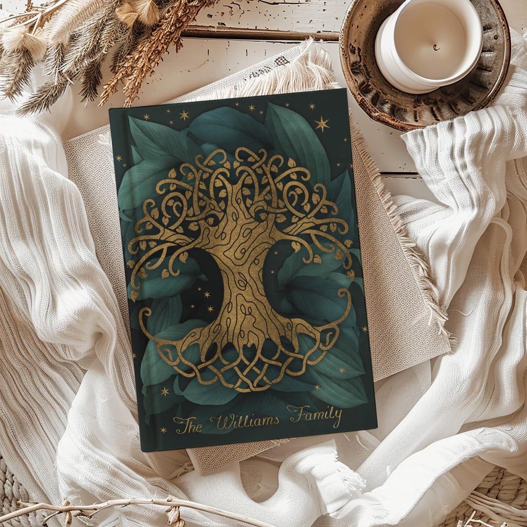 Personalized Family Tree Journal, Custom Tree of Life Gift for Family ...