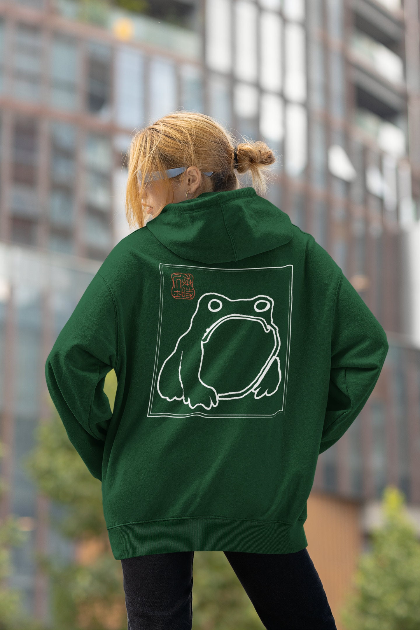 Premium Matsumoto Hoji Japanese Frog Hoodie, Unimpressed Grumpy Sad ...