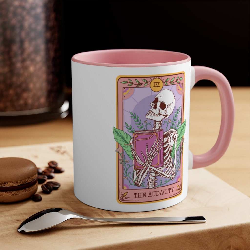 The Audacity Tarot Card Mug, Tarot Mug, Cottagecore Gift, Witchy Mug ...