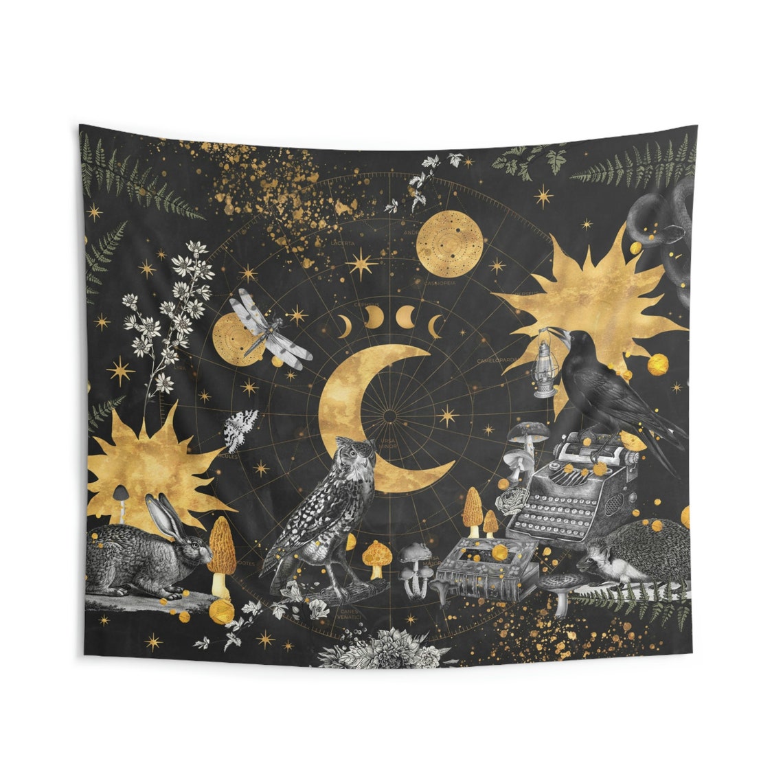 Dark Cottagecore Tapestry Dark Academia Decor Witchy - Etsy