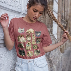 Cottagecore Cat Shirt, Cute Retro Funny Cats Shirt, Goblincore Clothes ...