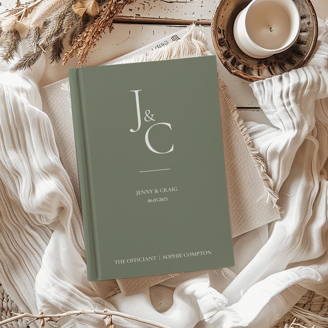 Personalized Wedding Officiant Journal Thank You Gift Custom Notebook ...