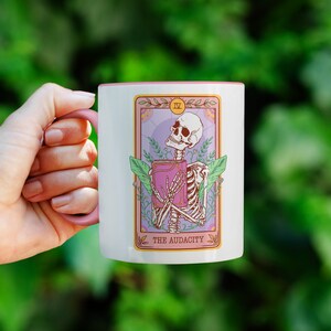 The Audacity Tarot Card Mug, Tarot Mug, Cottagecore Gift, Witchy Mug ...