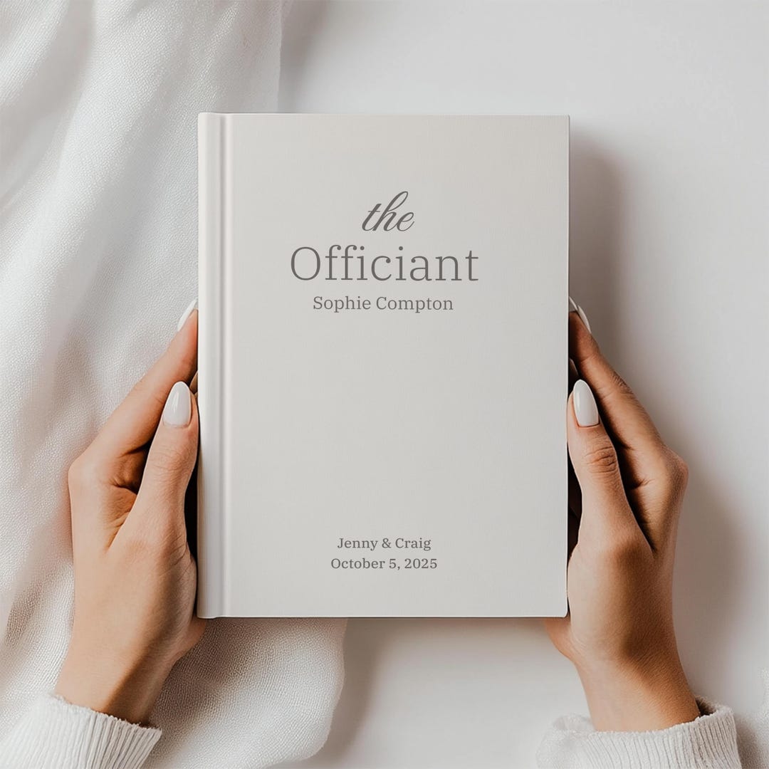 Personalized Wedding Officiant Journal Thank You Gift Custom Notebook ...
