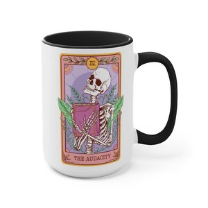 The Audacity Tarot Card Mug, Tarot Mug, Cottagecore Gift, Witchy Mug ...