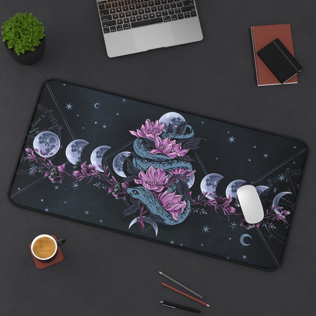 Celestial Snake Desk Mat, Dark Academia Pad Cottagecore Desk Mat ...
