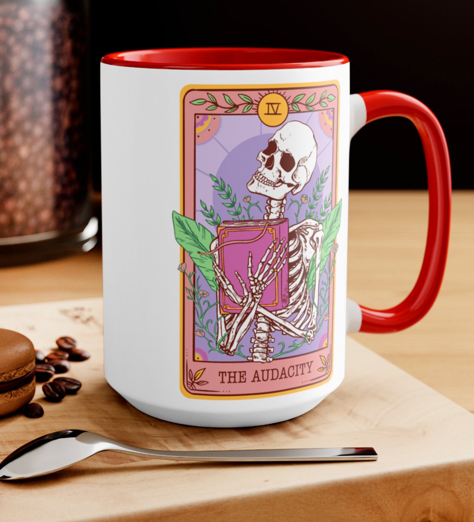 The Audacity Tarot Card Mug, Tarot Mug, Cottagecore Gift, Witchy Mug ...