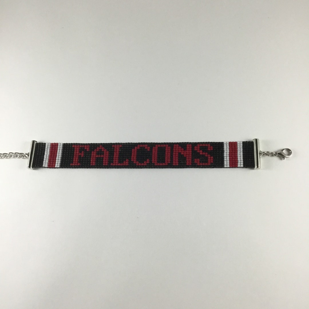 Atlanta Falcons Beaded Bracelet - Etsy