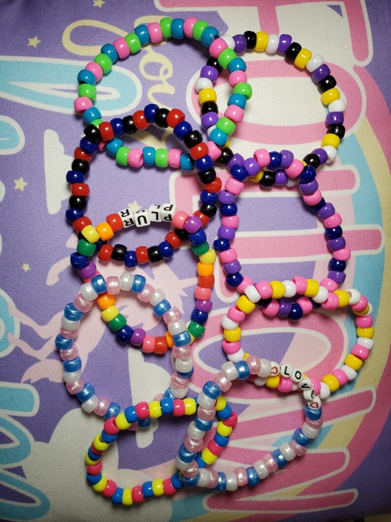 Pride Flag Kandi/kidcore/agere/goblincore Bracelets - Etsy