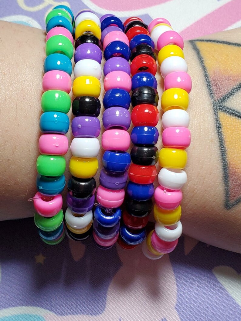 Pride Flag Kandi/kidcore/agere/goblincore Bracelets - Etsy