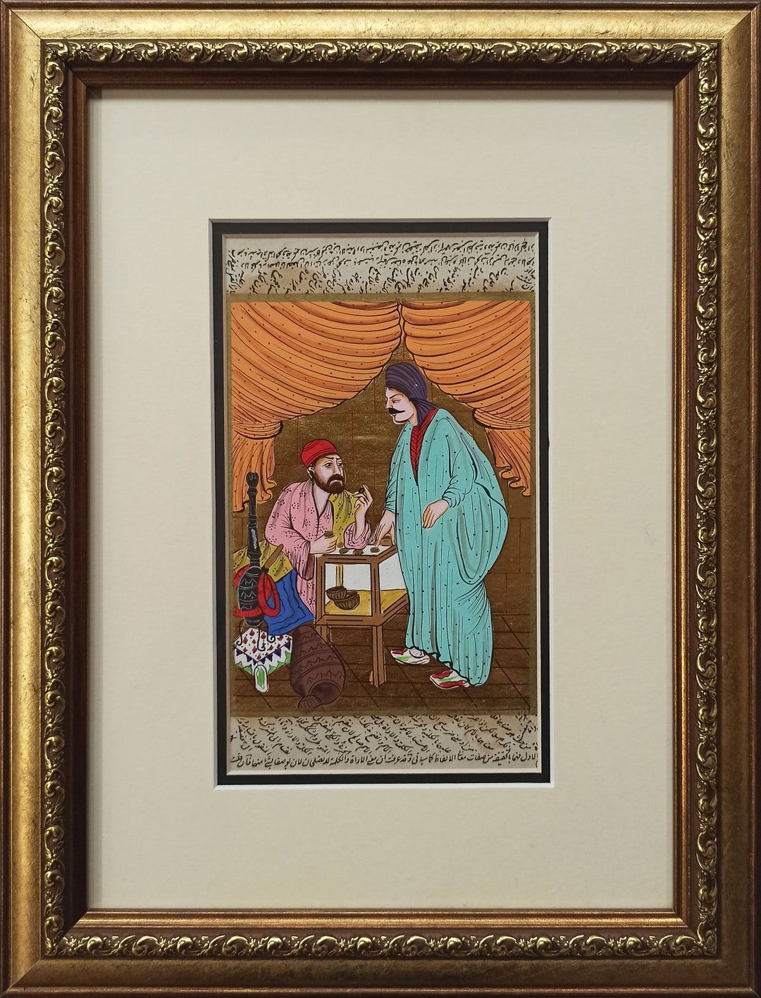 Original Ottoman Turkish Miniature Painting Art Miniature - Etsy