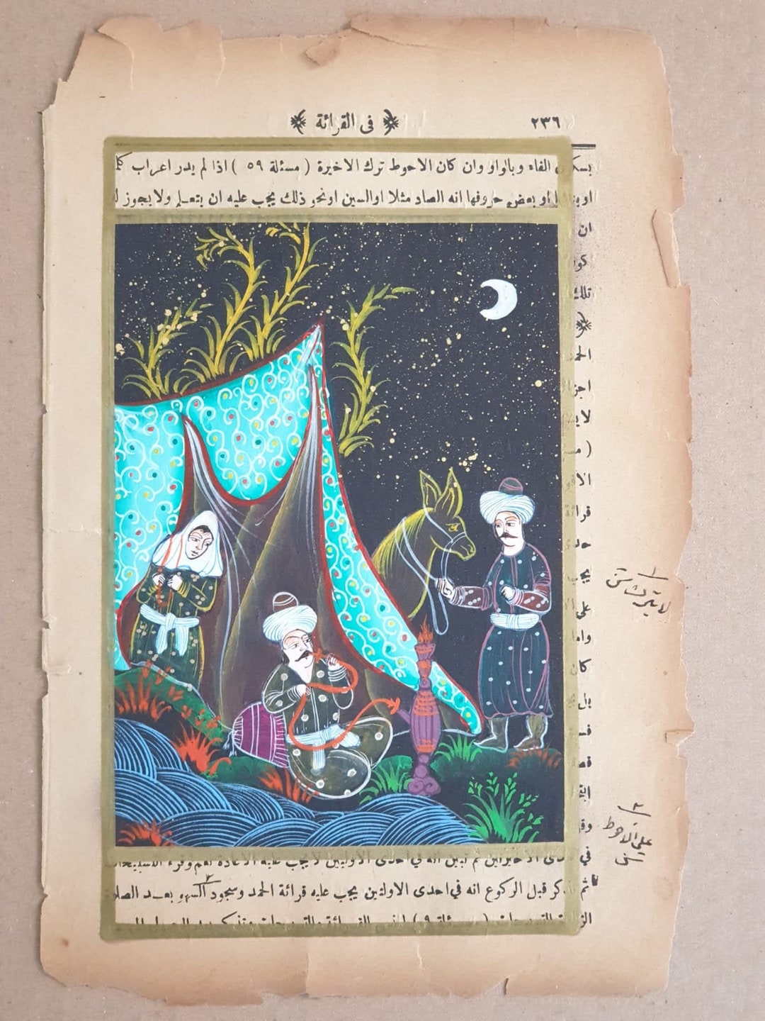 Original Ottoman Turkish Miniature Painting Artminiature - Etsy