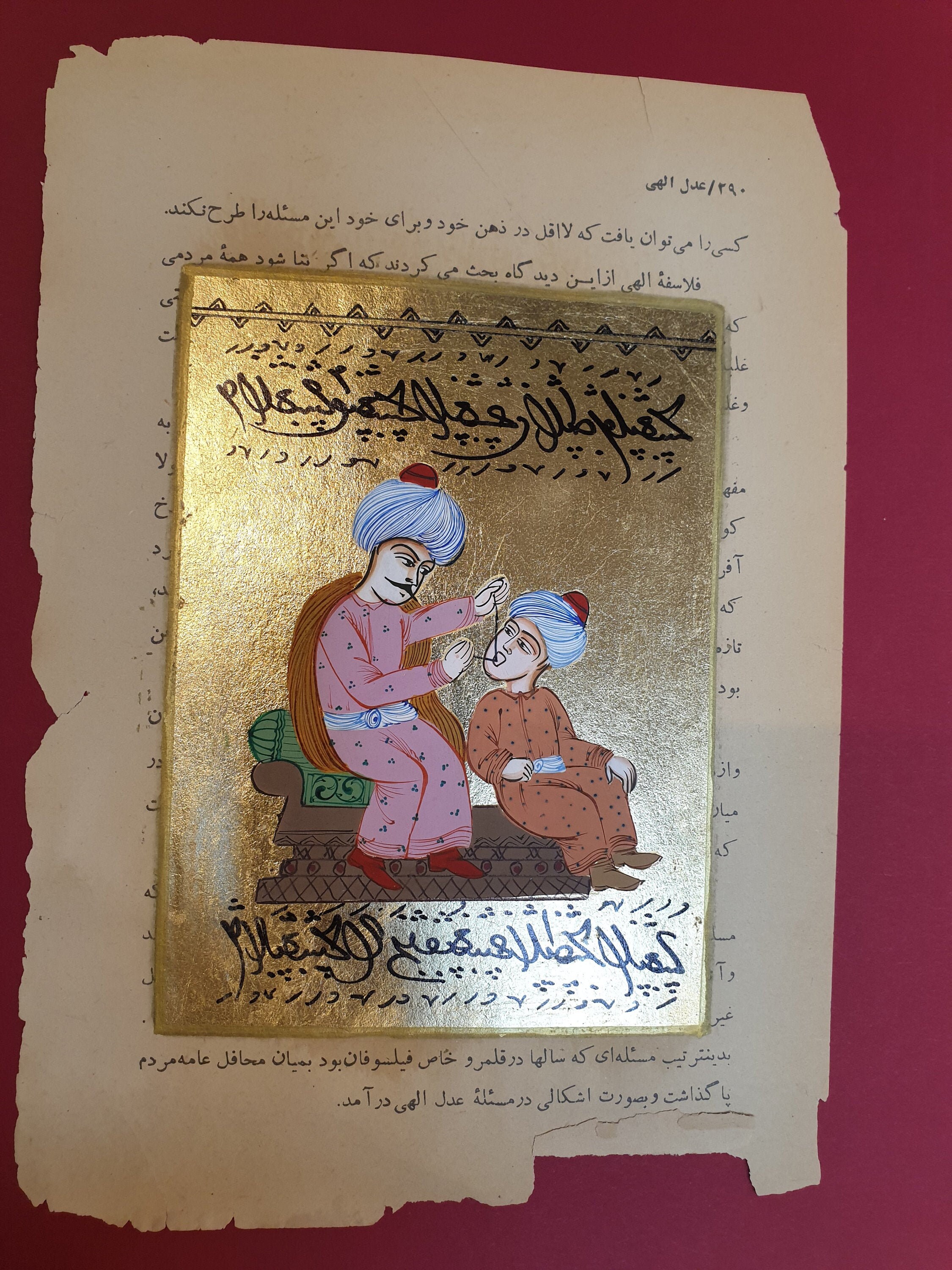 Original Ottoman Turkish Miniature Painting Art,miniature Painting on ...