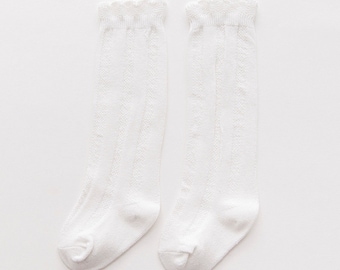 Long White Socks - Etsy