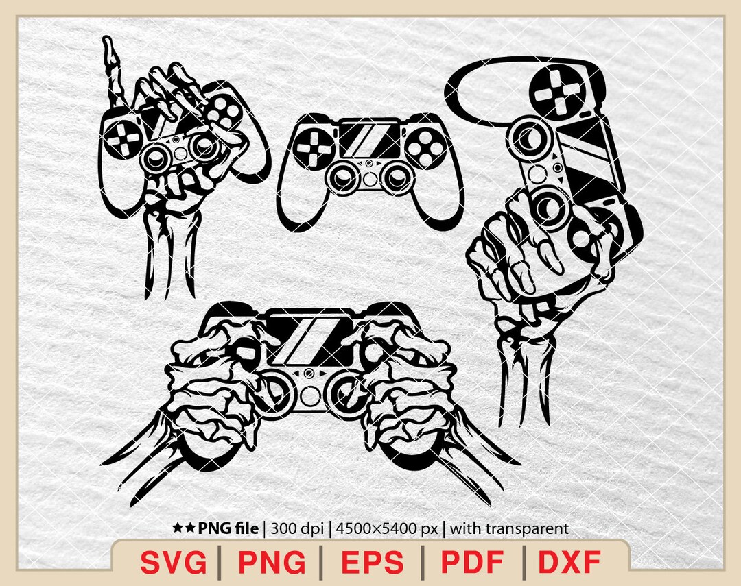 Gamer Skeleton Svg, Gaming Svg, Playstation Svg, Skeleton Hand Gamer ...