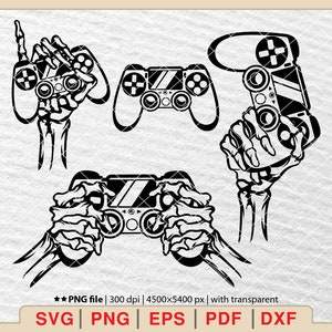 Gamer Skeleton Svg, Gaming Svg, Playstation Svg, Skeleton Hand Gamer ...