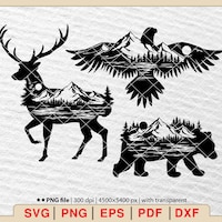 Geometric Eagle - Dxf/dwg/svg - Etsy